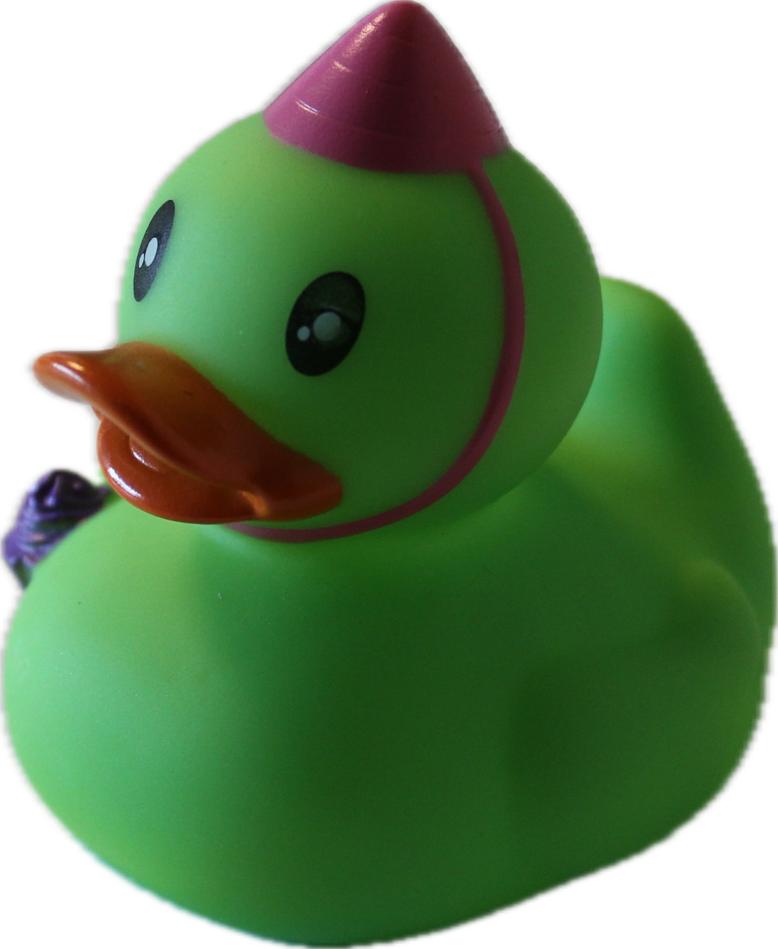 Duck Family Badeend - 8 cm - Groen met Feestmuts - debadeend.nl
