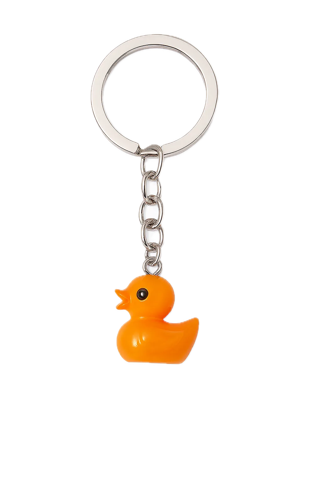 Micro Resin Badeend Sleutelhanger - 2 cm - Oranje